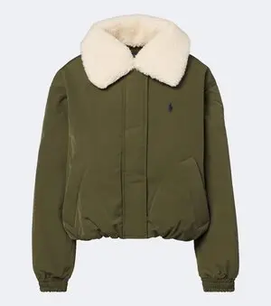 Polo Ralph Lauren Teddy-trimmed Technical Down Jacket - Green