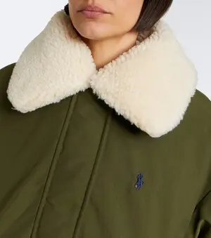Polo Ralph Lauren Teddy-trimmed Technical Down Jacket - Green