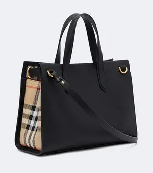 Burberry Leather Top-handle Bag - Black