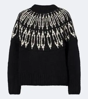 Altuzarra Coleman Fair Isle Wool Sweater - Black