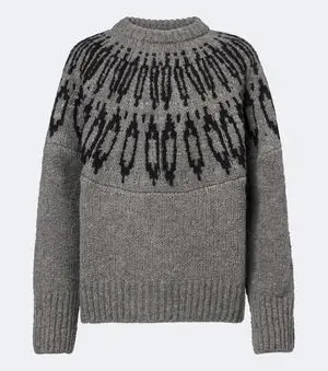 Altuzarra Coleman Fair Isle Wool Sweater - Grey