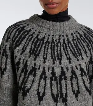 Altuzarra Coleman Fair Isle Wool Sweater - Grey