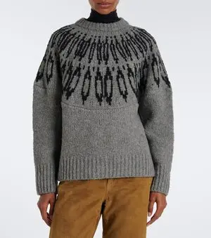 Altuzarra Coleman Fair Isle Wool Sweater - Grey