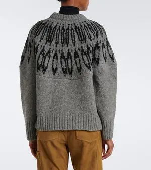 Altuzarra Coleman Fair Isle Wool Sweater - Grey