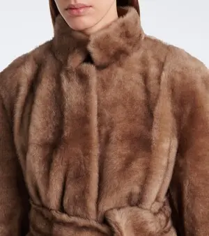Nour Hammour Elsa Shearling Jacket - Brown