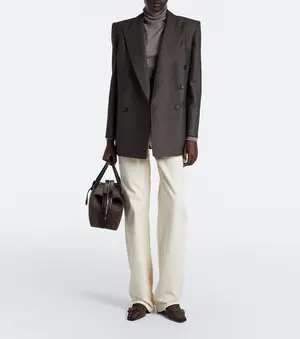 TOD'S Bauletto Small Suede Tote Bag