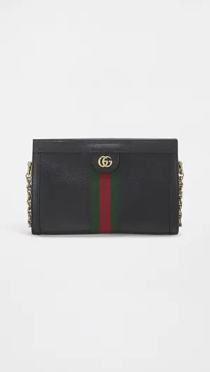 Gucci Leather Ophidia Small Shoulder Bag - Black