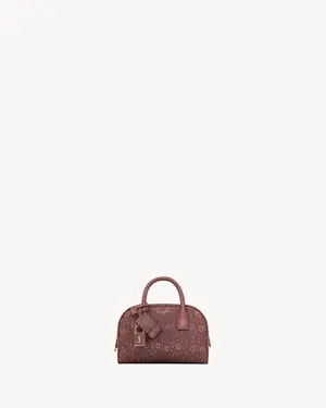 Saint Laurent Sac De Jour Boston In Lizard – In Red - Rust Rose