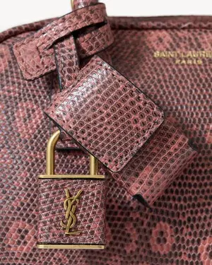 Saint Laurent Sac De Jour Boston In Lizard – In Red