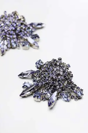 Scanlan Theodore Crystal Cascade Studs - Violet