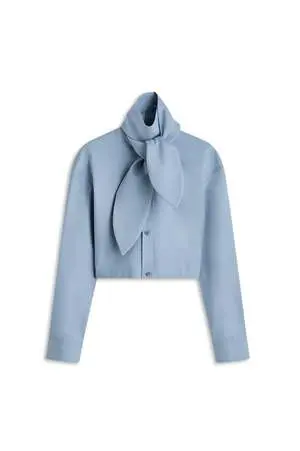 Scanlan Theodore Double Cotton Cravat Shirt - Lapis Blue