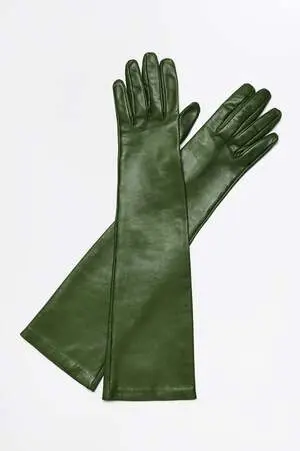 Scanlan Theodore Leather Opera Gloves - Jungle