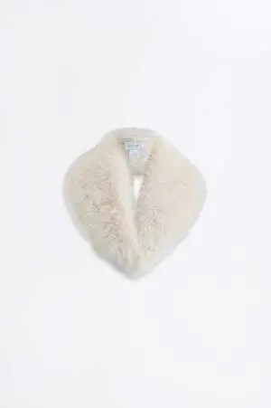 Scanlan Theodore Faux-fur Collar - Alabaster