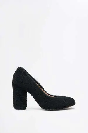 Scanlan Theodore Shearling Pump 9.5 - Black
