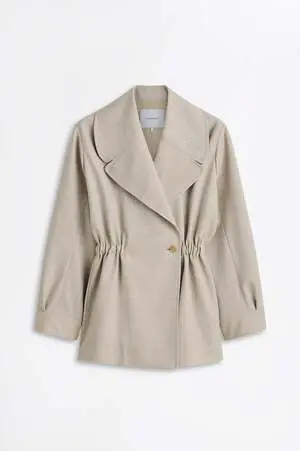 Scanlan Theodore Plaid Cocoon Sleeve Jacket - Sable