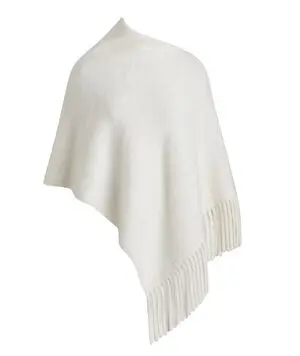 Scanlan Theodore Us Brushed Fringed Cape - White