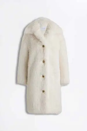 Scanlan Theodore Faux-fur Coat - Alabaster