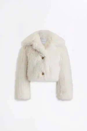 Scanlan Theodore Faux-fur Jacket - Alabaster