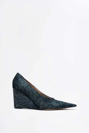 Scanlan Theodore Pony Wedge Pump 9.5 - Anthracite