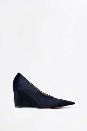 Scanlan Theodore Pony Wedge Pump 9.5 - Sapphire