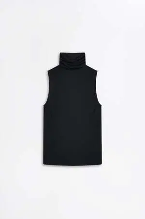 Scanlan Theodore Mesh Soft Funnel Neck Tank - Black