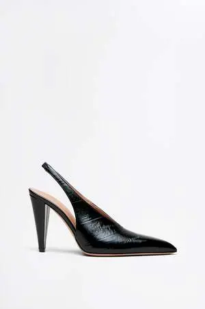 Scanlan Theodore Pointed Slingback 10 - Black