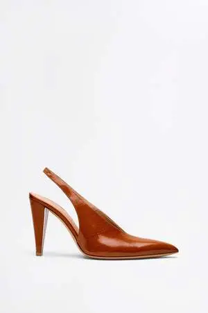Scanlan Theodore Pointed Slingback 10 - Brandy