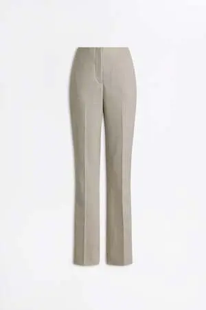 Scanlan Theodore Plaid Slim Leg Trouser - Sable