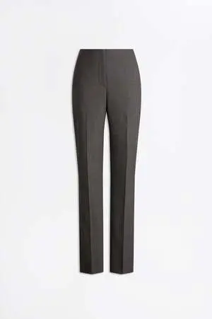 Scanlan Theodore Plaid Slim Leg Trouser - Truffle