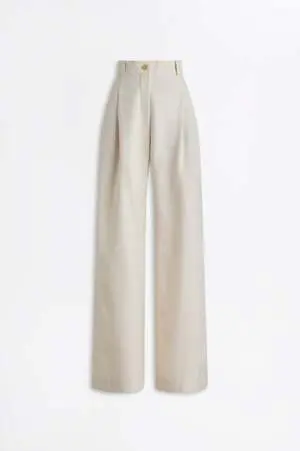 Scanlan Theodore Italian Textured Trouser - Alabaster