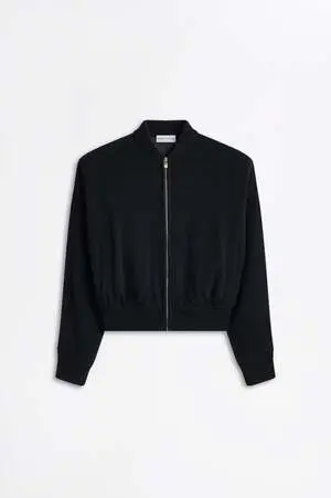 Scanlan Theodore Scanlan Theodore Cashmere Wool Crew Bomber Black
