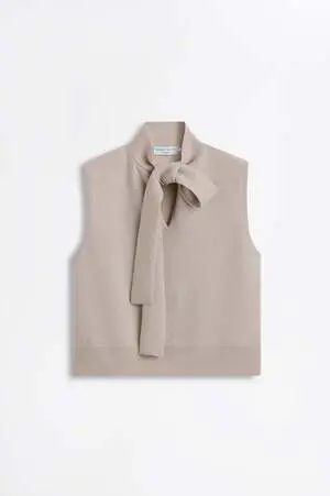 Scanlan Theodore Cashmere Tie Sleeveless Tank - Tuile