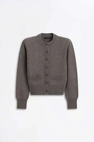 Scanlan Theodore Cashmere Wool Cardigan - Truffle