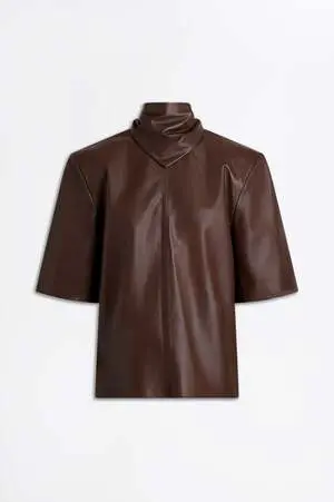 Scanlan Theodore Leather Cravat Top - Spice