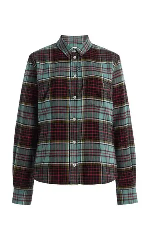 HIGH SPORT Cotton Long Sleeve Shirt - Plaid