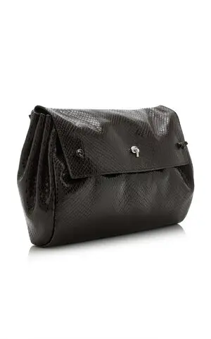 Staud Cy Leather Clutch Bag