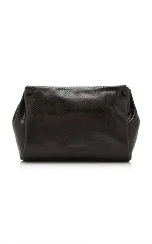 Staud Cy Leather Clutch Bag