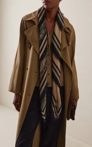 Max Mara Square Wool-silk Shawl