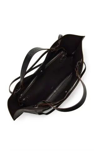 Max Mara Leather Shoppning Bag - Black