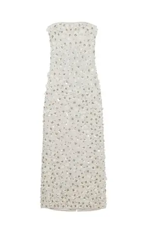 Simkhai Serafina Strapless Embellished Gown - Ivory