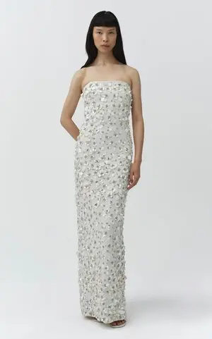Simkhai Serafina Strapless Embellished Gown