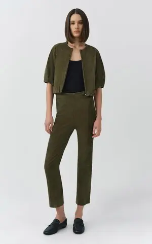 Simkhai Veda Cropped Suede Pants