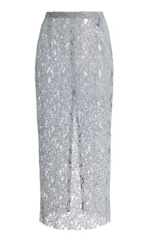 LUDOVIC DE SAINT SERNIN Lace Maxi Skirt