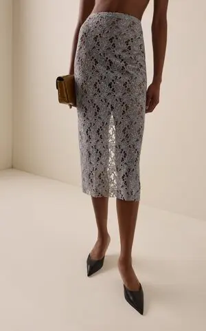 LUDOVIC DE SAINT SERNIN Lace Maxi Skirt
