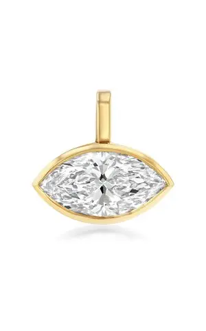 REAL FINE STUDIO Marquise Real Fine Signature Bezel Drop - Gold
