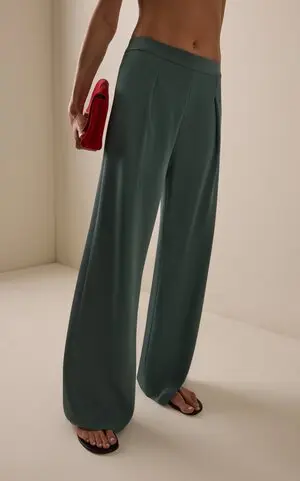 HIGH SPORT Slinky Gene Crepe Wide-leg Pants