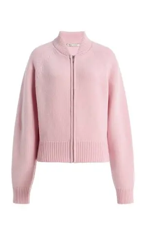 HIGH SPORT Zip-up Wool-cashmere Jacket - Pink