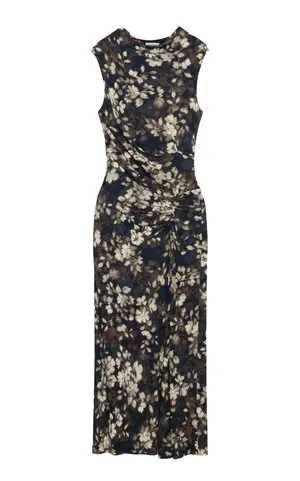 Simkhai Acacia Draped Jersey Midi Dress