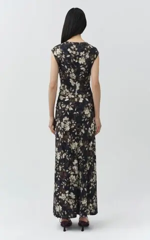 Simkhai Acacia Draped Jersey Midi Dress