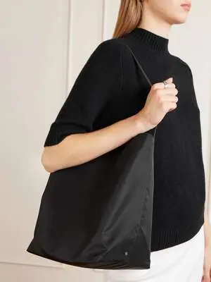 VALESQUE Bucket Leather-trimmed Shell Tote
